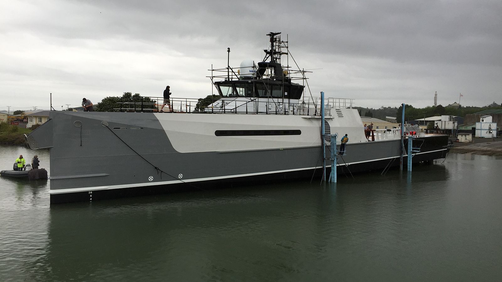 54m Damen Sea Axe refitted as superyacht support vessel Advantage